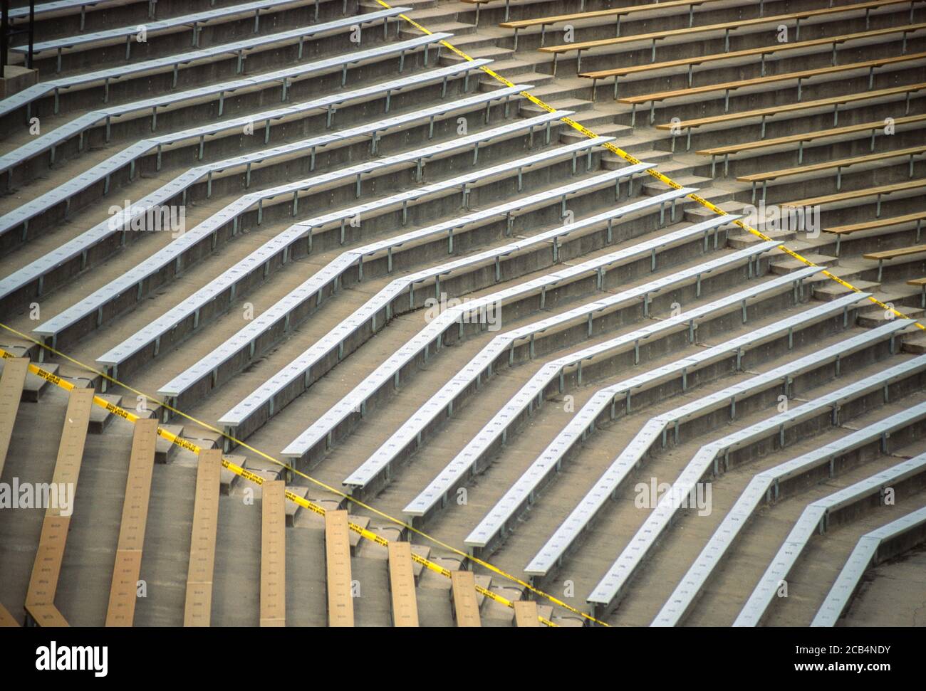 Empty Stadium Bleachers before Graduation. Is it Today Stock Photo - Alamy