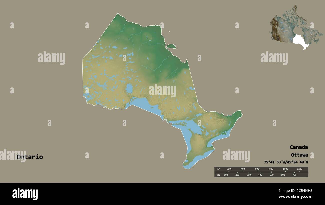 Ontario Province Map High Resolution Stock Photography and Images - Alamy