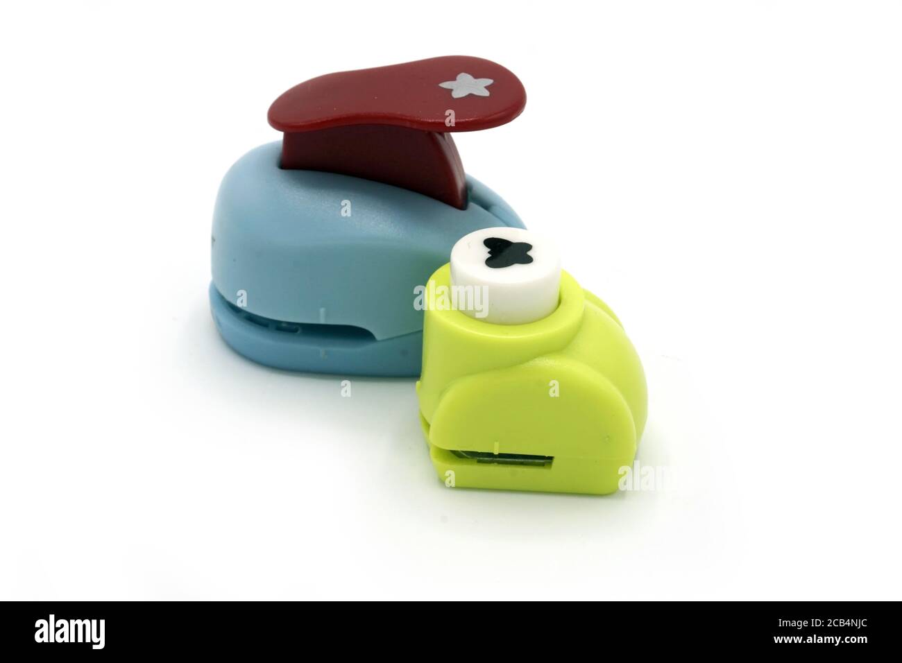 Paper craft punches isolated on a white background Stock Photo - Alamy