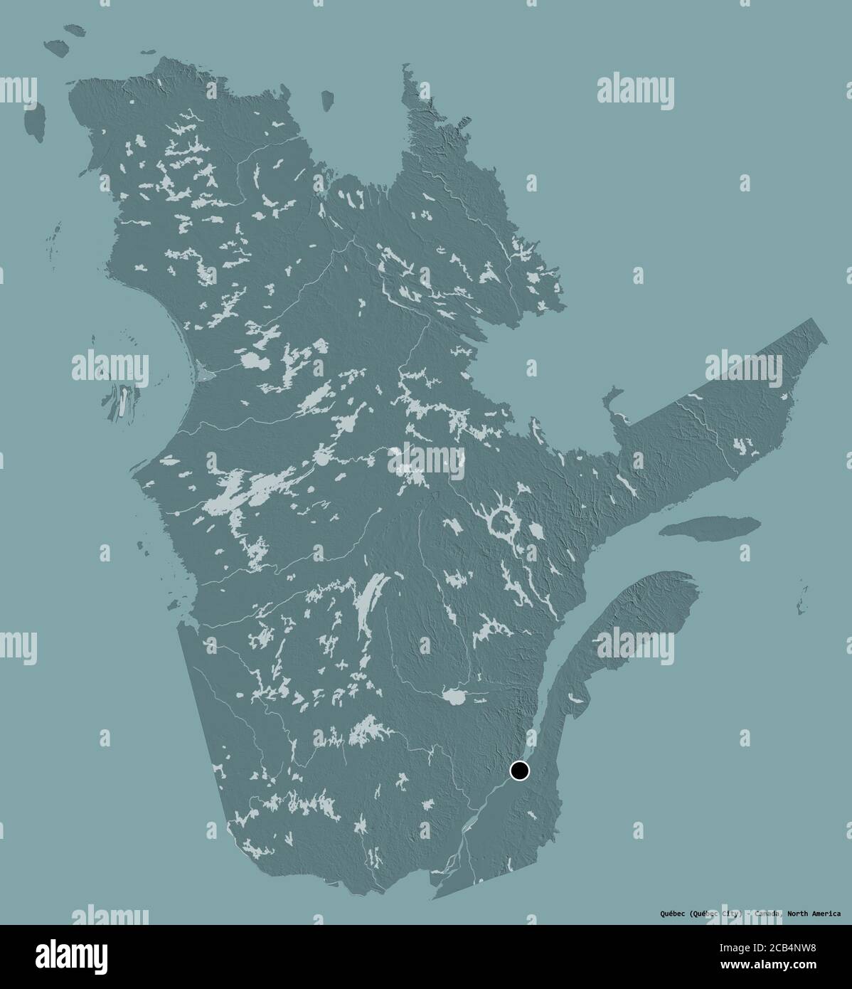 Quebec on a map hi-res stock photography and images - Alamy