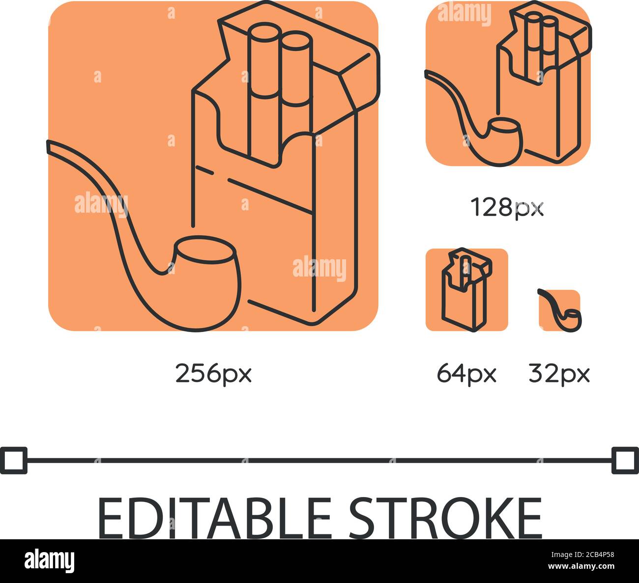 Cigarettes in packet Stock Vector Images - Alamy