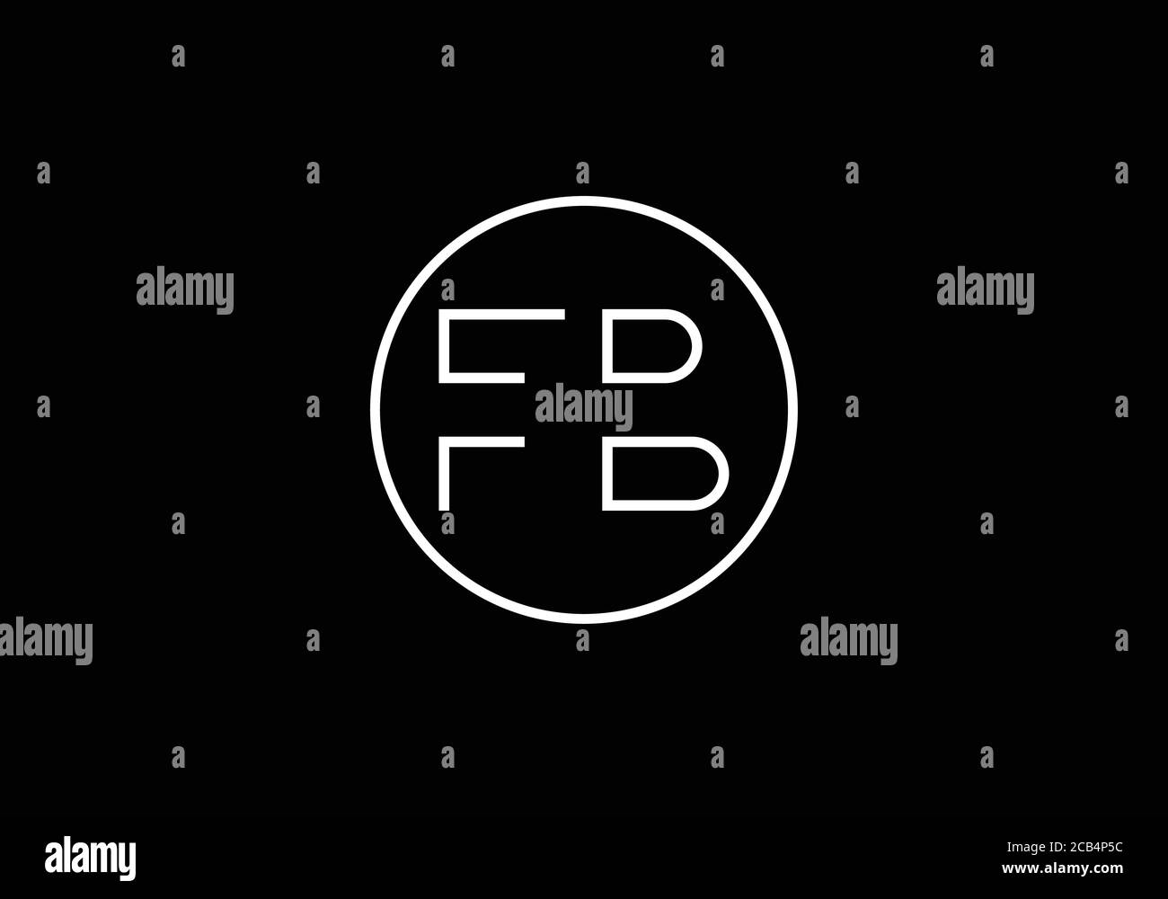 F B Initial Letter Logo design, Graphic Alphabet Symbol for Corporate ...