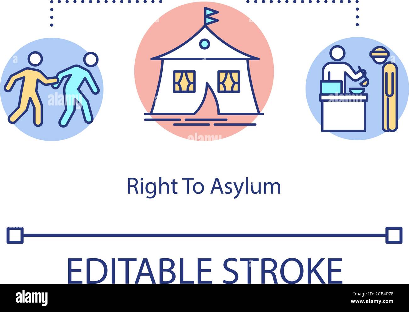 Right of political asylum Stock Vector Images - Alamy