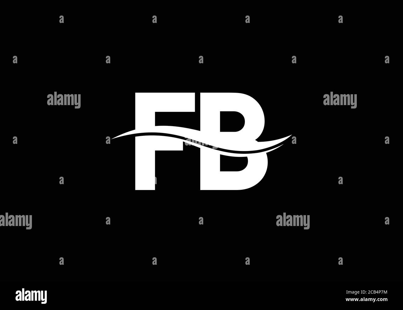 F B Initial Letter Logo design, Graphic Alphabet Symbol for Corporate ...