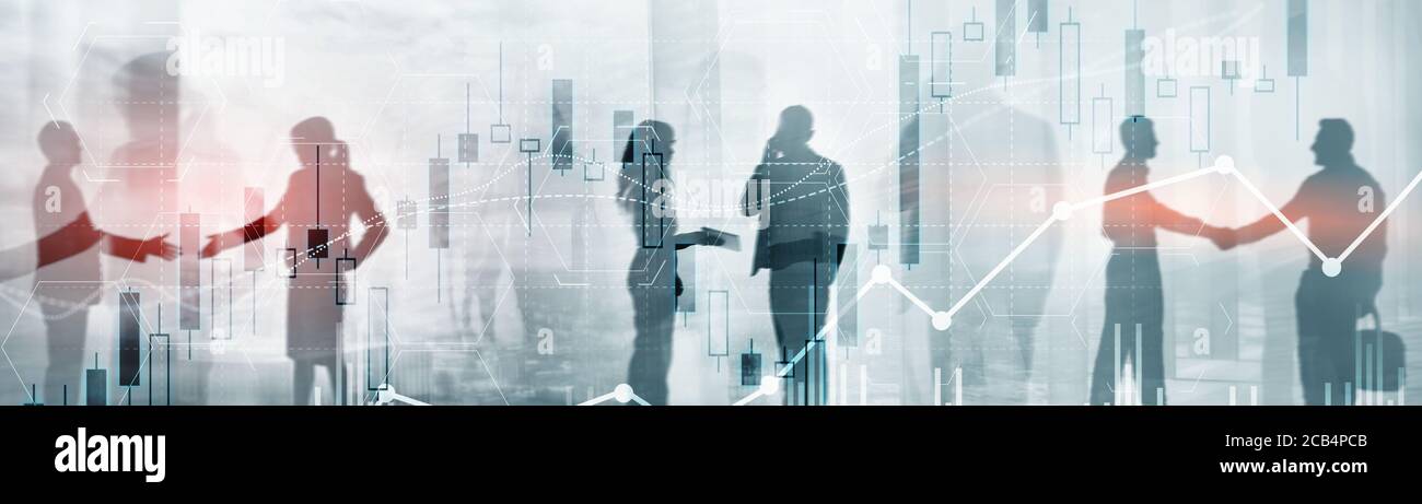 Unique Traders background for your business. Charts and candles Stock ...