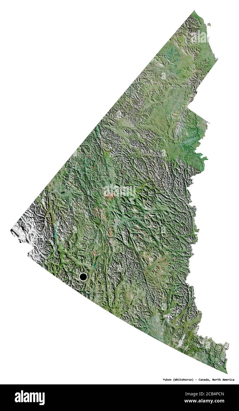 Yukon map satellite geography Cut Out Stock Images & Pictures - Alamy