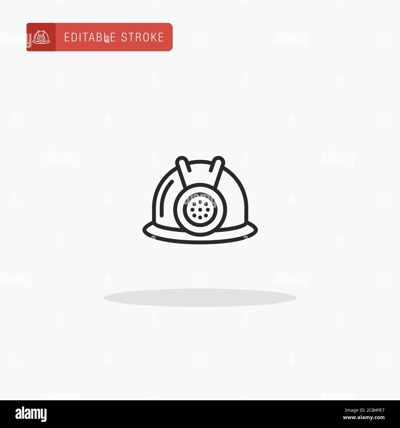Mining Helmet icon vector. Mining Helmet icon for presentation Stock ...