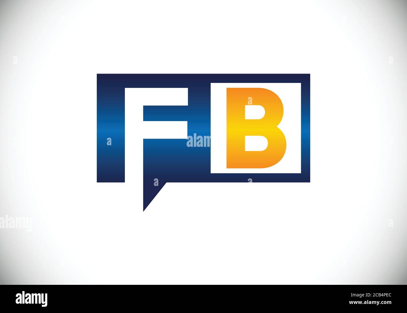 F B Initial Letter Logo design, Graphic Alphabet Symbol for Corporate ...