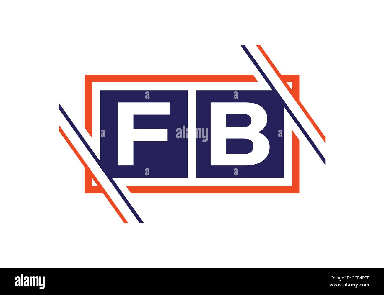 F B Initial Letter Logo design, Graphic Alphabet Symbol for Corporate ...
