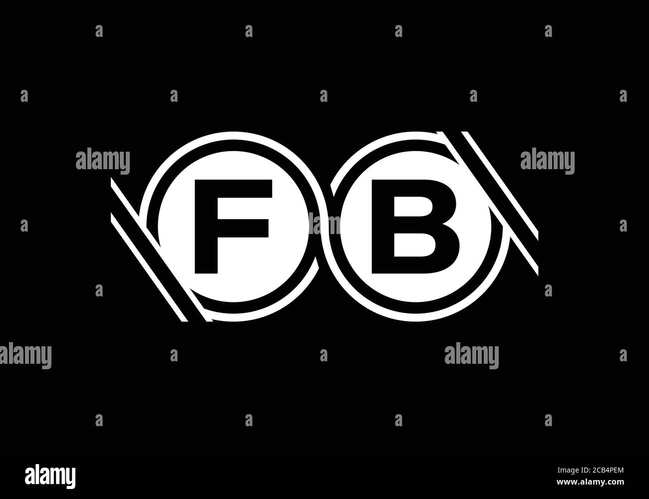 F B Initial Letter Logo design, Graphic Alphabet Symbol for Corporate ...