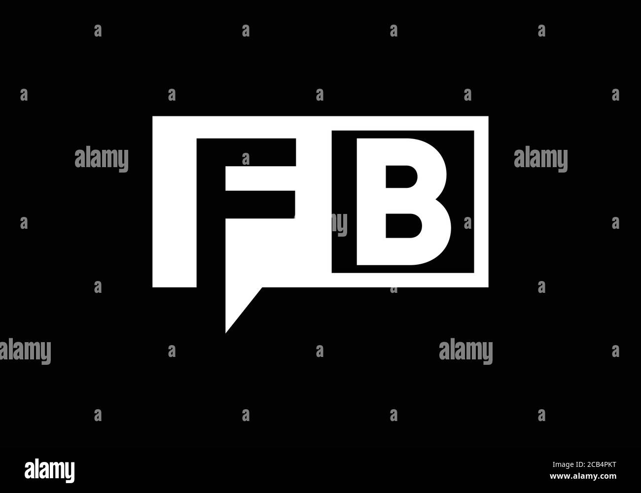 F B Initial Letter Logo design, Graphic Alphabet Symbol for Corporate ...