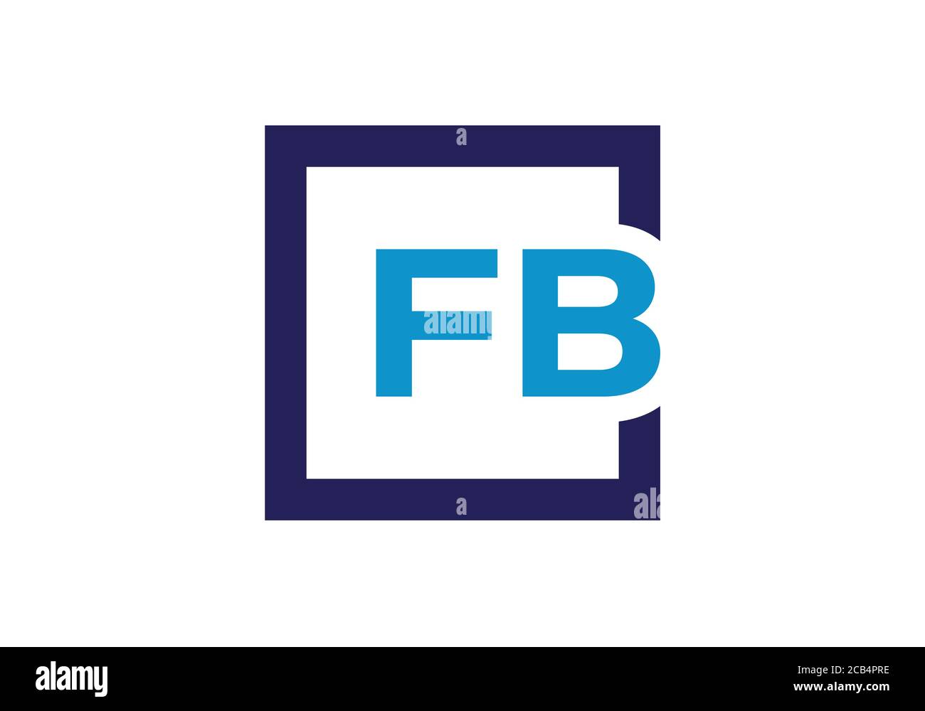 F B Initial Letter Logo design, Graphic Alphabet Symbol for Corporate ...