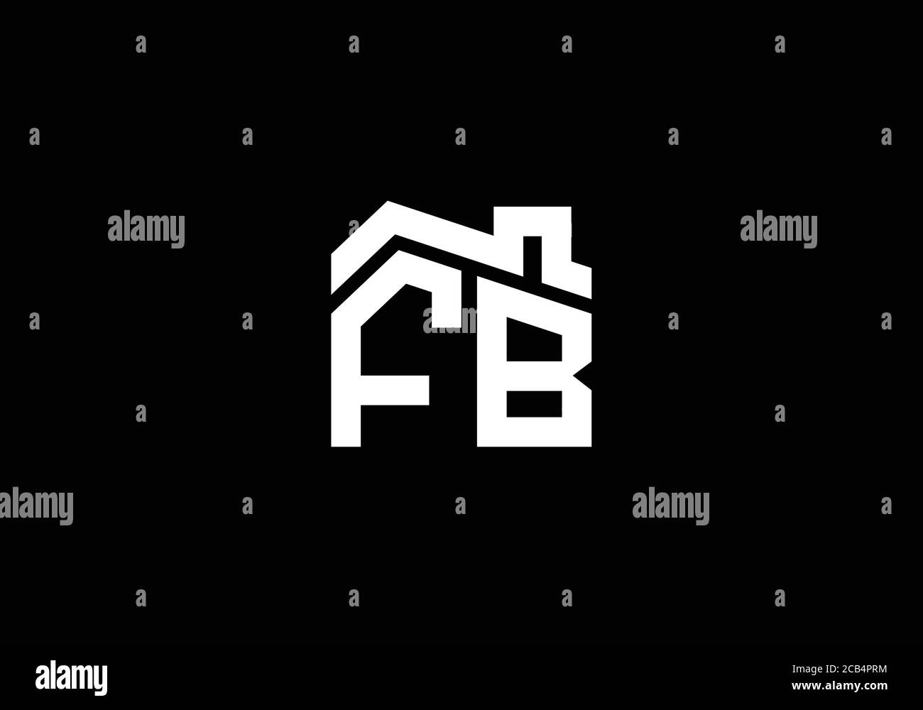 F B Initial Letter Logo design, Graphic Alphabet Symbol for Corporate Business Identity Stock ...