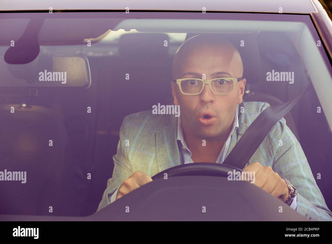 Man car speeding road danger hi-res stock photography and images - Alamy