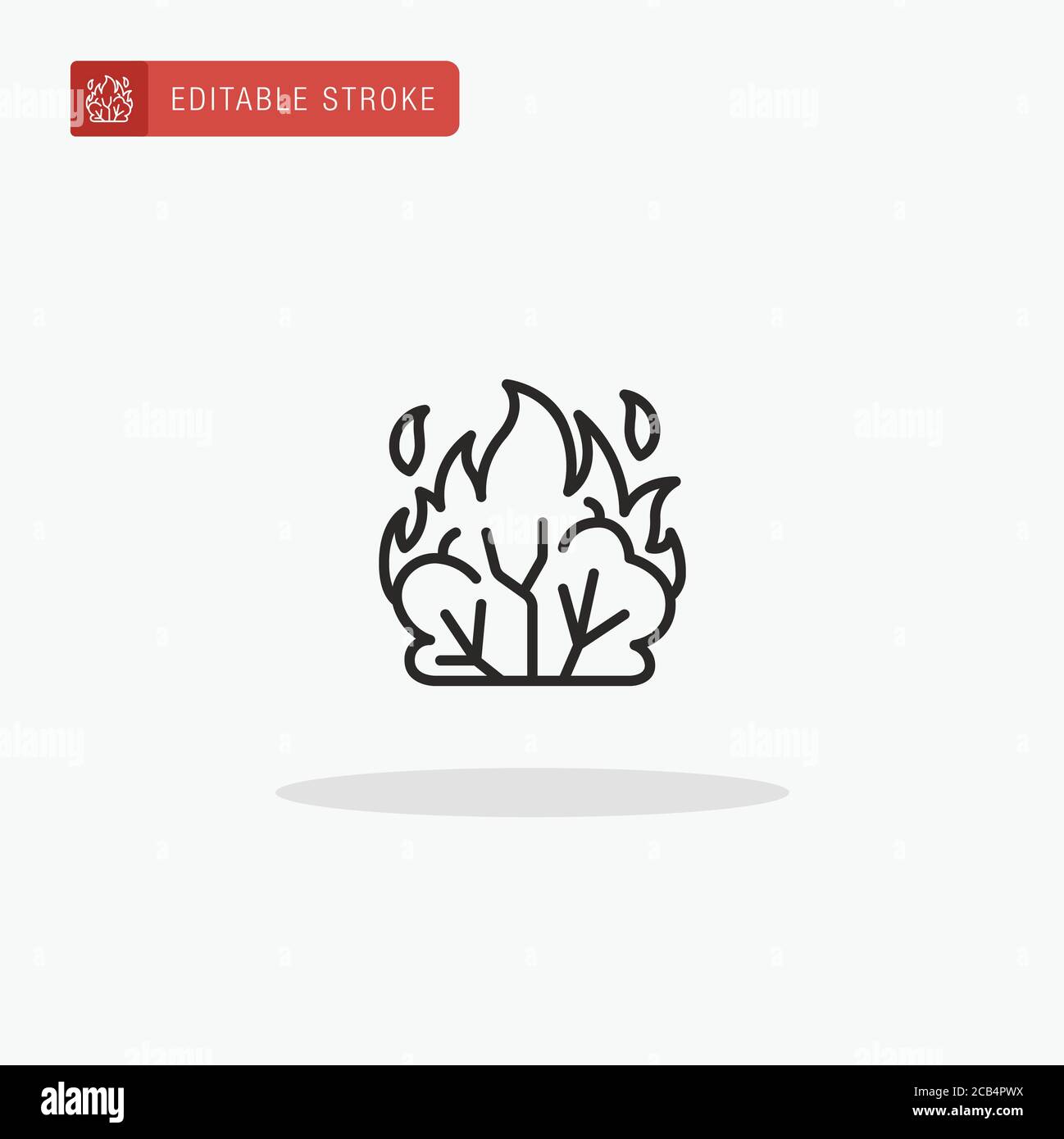 Bush icon vector. Bush icon for presentation Stock Vector Image & Art ...