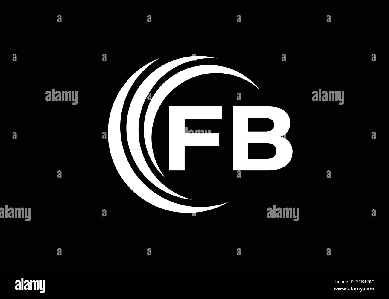 F B Initial Letter Logo design, Graphic Alphabet Symbol for Corporate ...