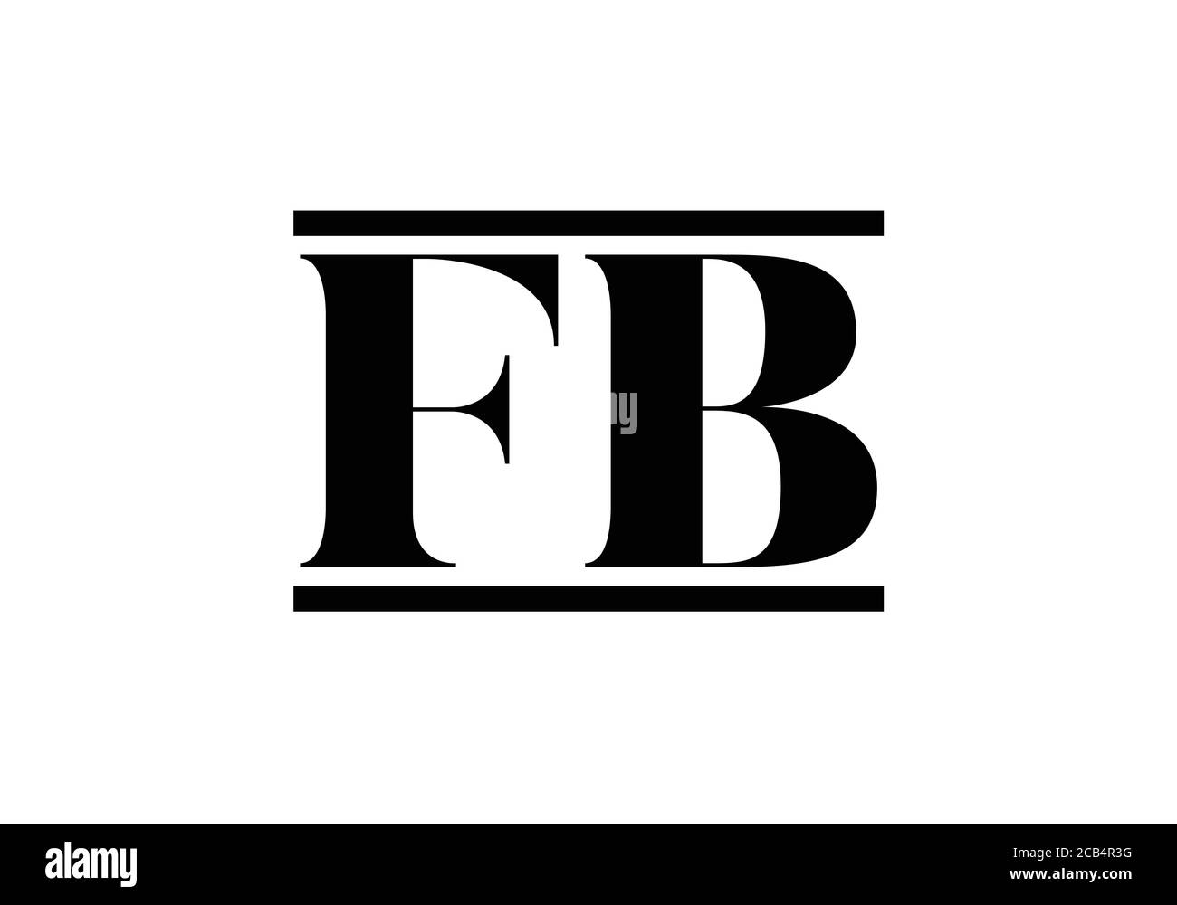 F B Initial Letter Logo design, Graphic Alphabet Symbol for Corporate ...