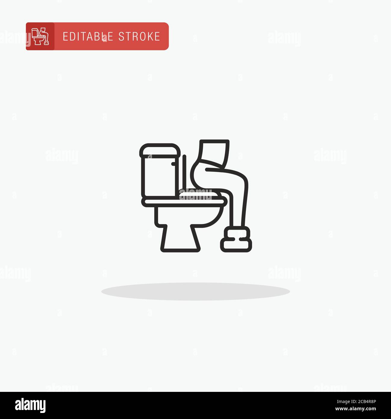 Diarrhea constipation flat design Cut Out Stock Images & Pictures - Alamy