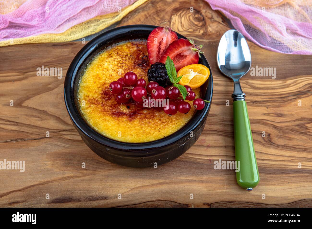 Turkish Cuisine dessert varieties. Muhallebi / Homemade Pudding. Baked ...