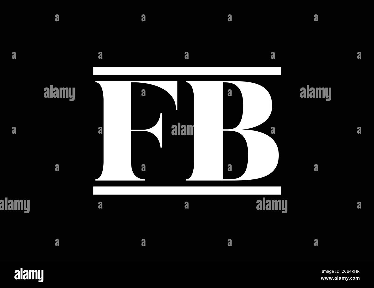 F B Initial Letter Logo design, Graphic Alphabet Symbol for Corporate Business Identity Stock ...