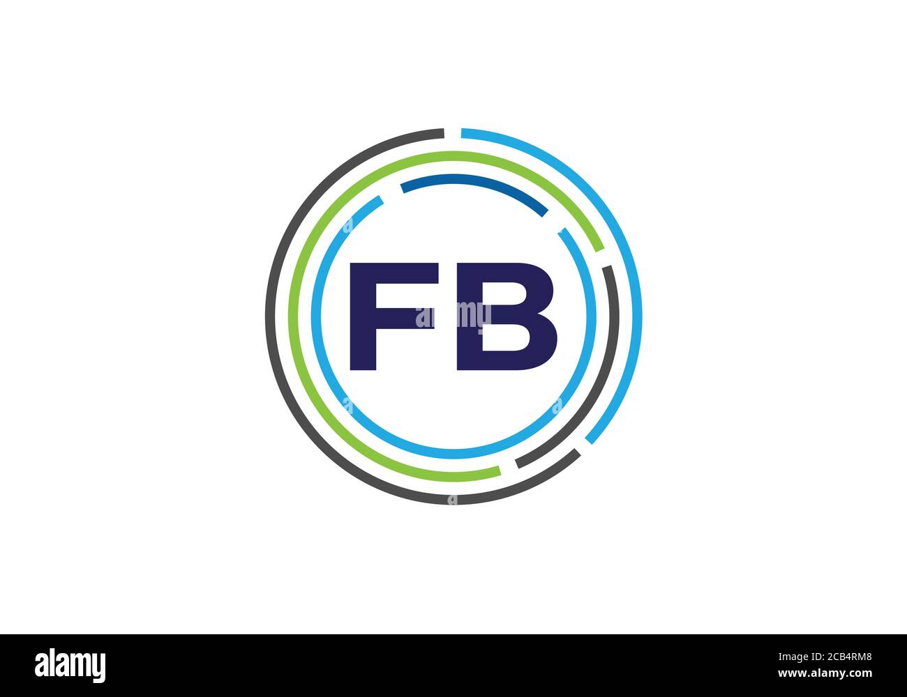 F B Initial Letter Logo design, Graphic Alphabet Symbol for Corporate ...