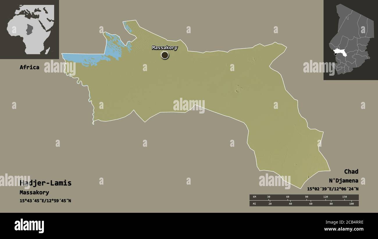 Chad relief map hi-res stock photography and images - Alamy