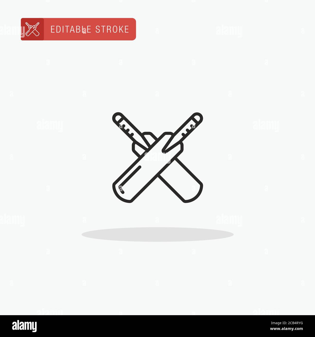 Bats icon vector. Bats icon for presentation Stock Vector Image & Art ...