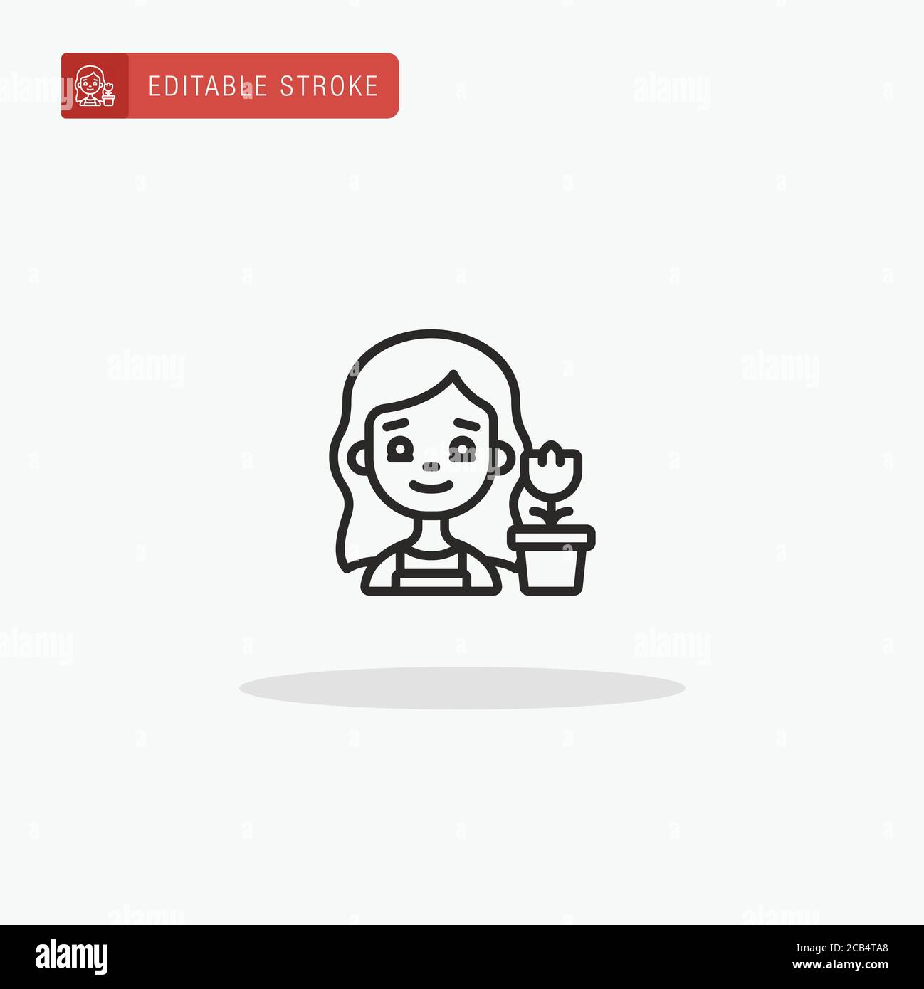 Florist icon vector. Florist icon for presentation Stock Vector Image ...