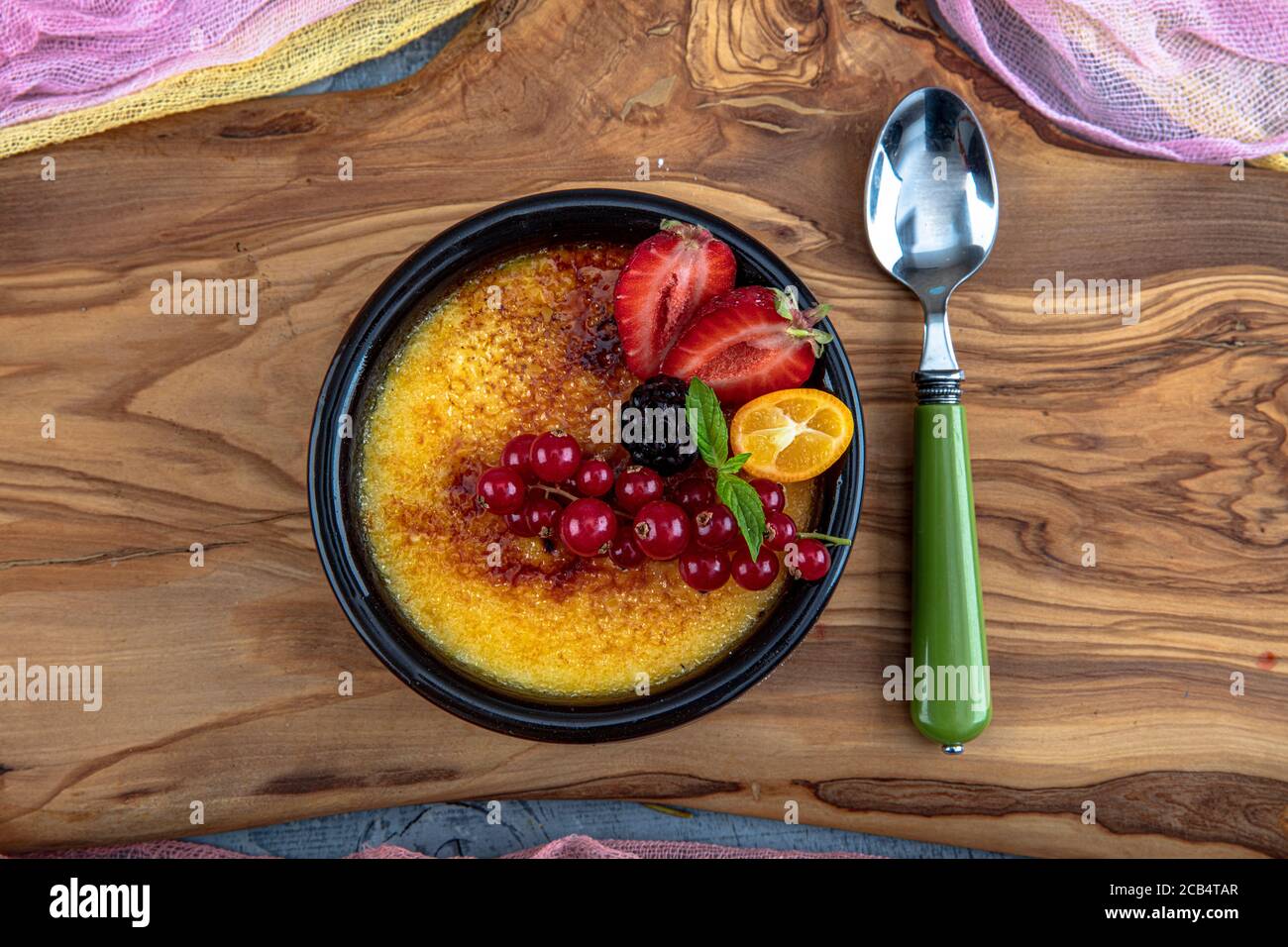 Turkish Cuisine dessert varieties. Muhallebi / Homemade Pudding. Baked ...