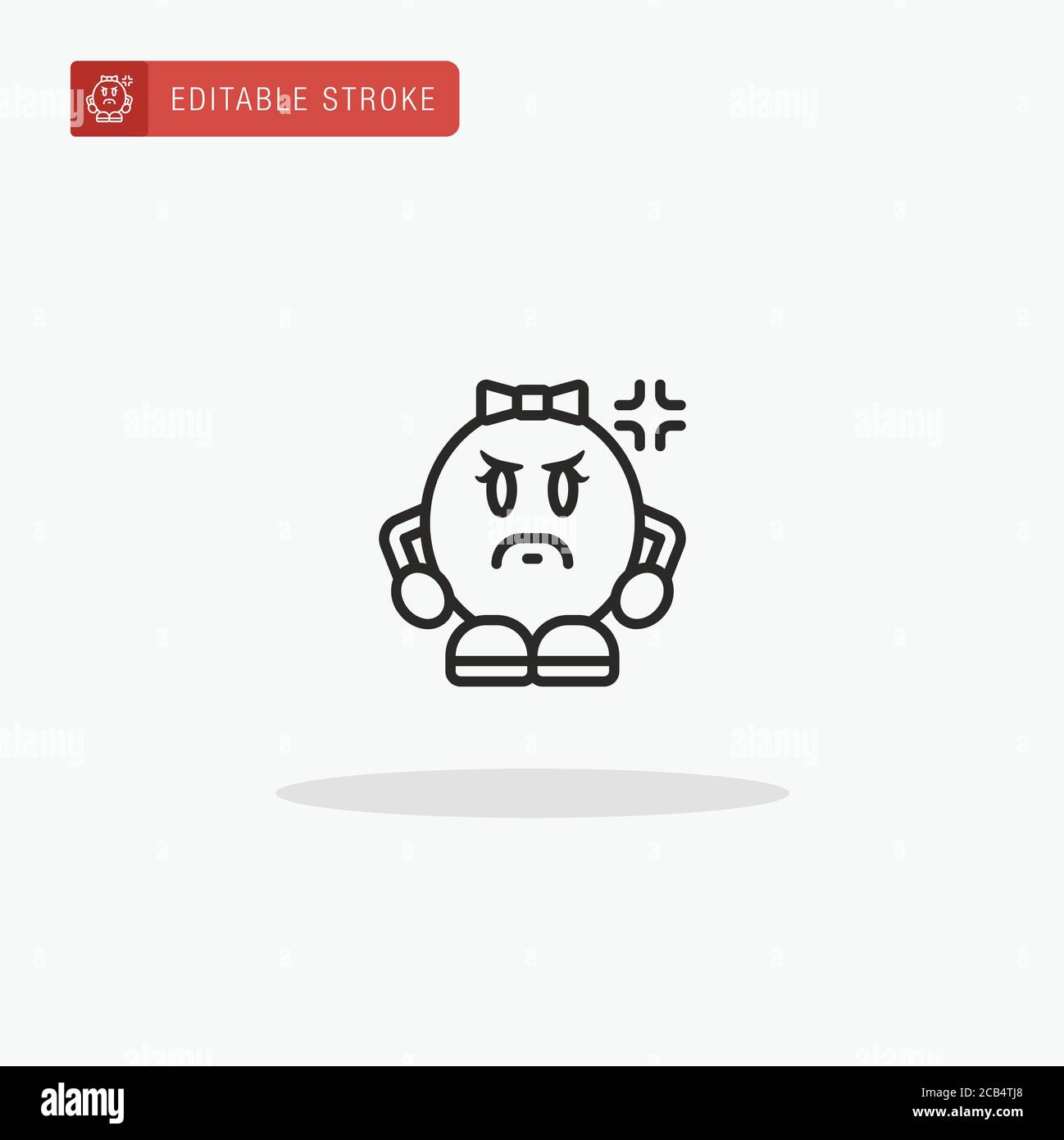 Angry icon vector. Angry icon for presentation Stock Vector Image & Art ...