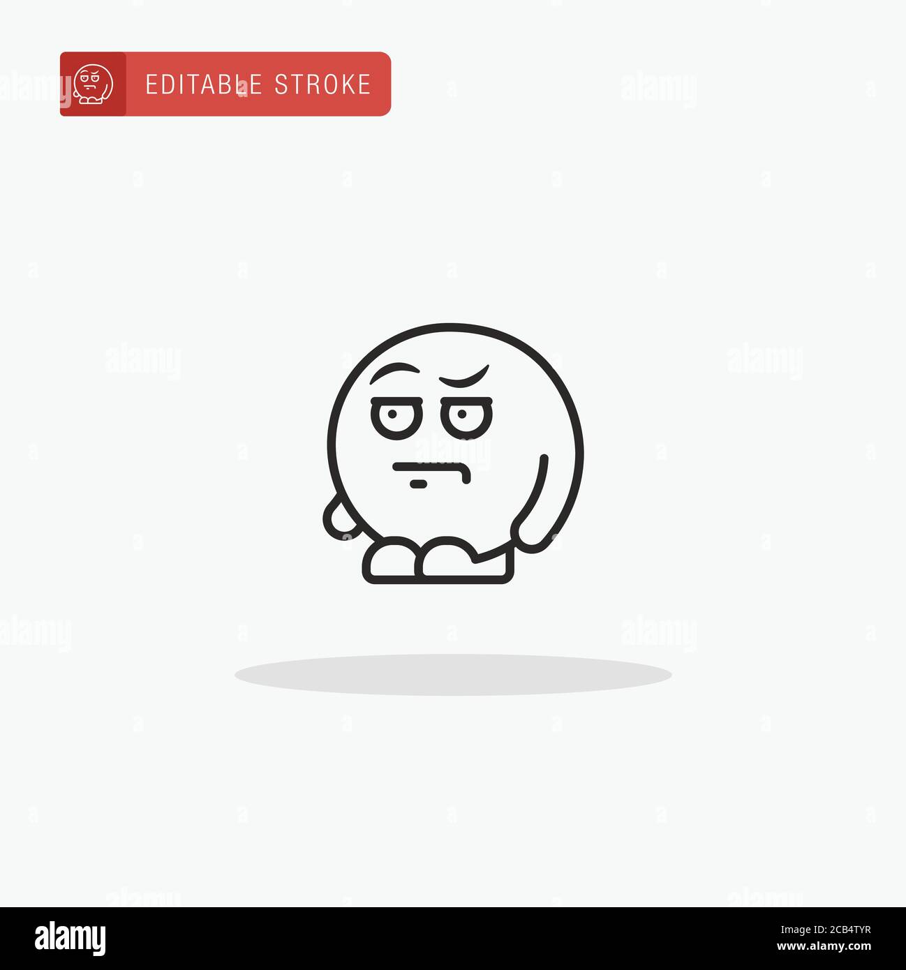Confused icon vector. Confused icon for presentation Stock Vector Image ...