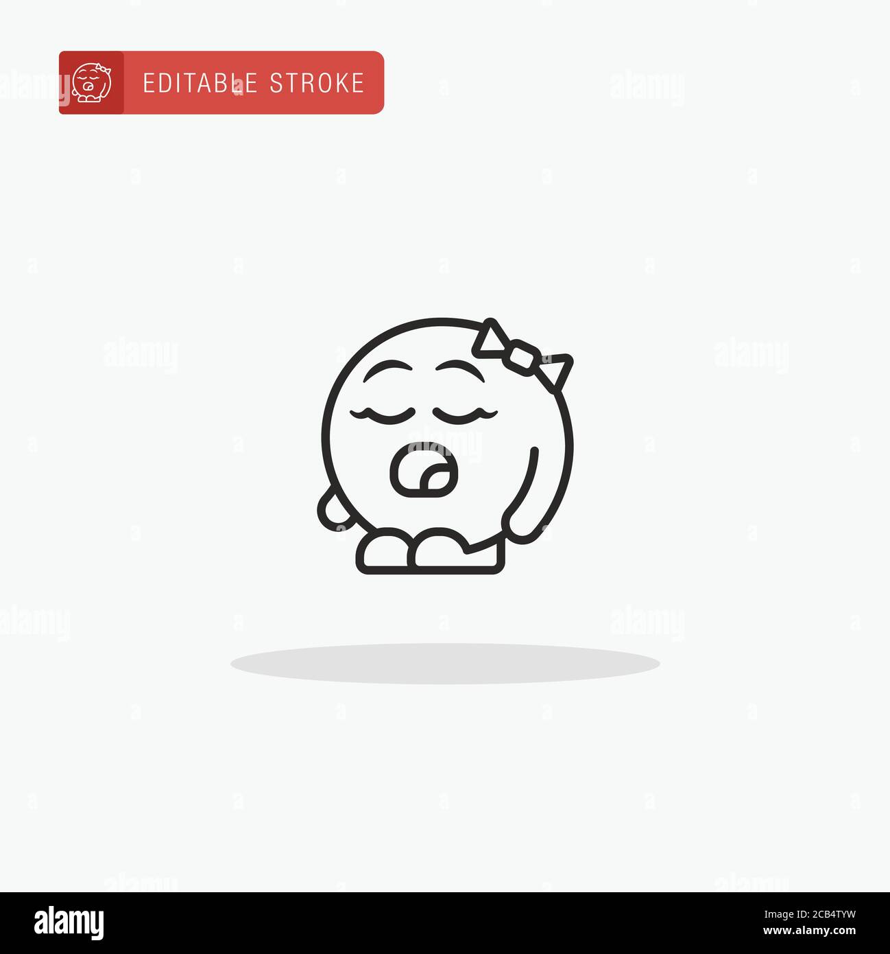 Tired icon vector. Tired icon for presentation Stock Vector Image & Art ...