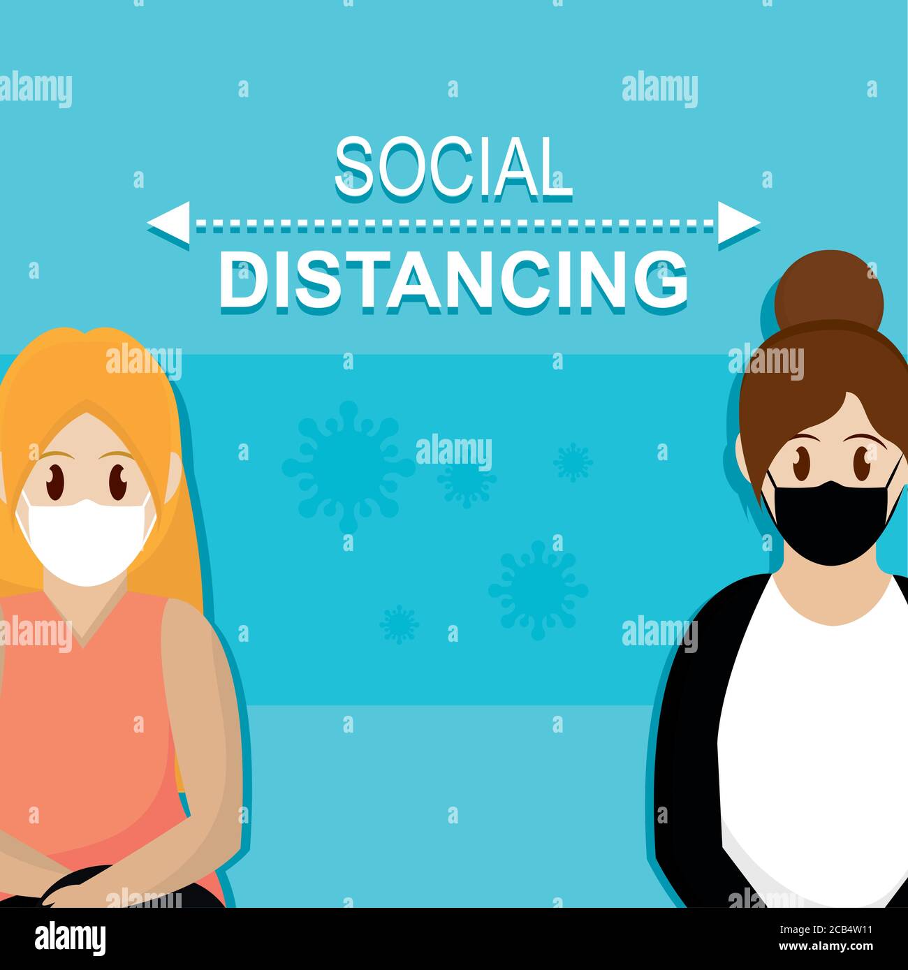 Social distancing poster Stock Vector Image & Art - Alamy