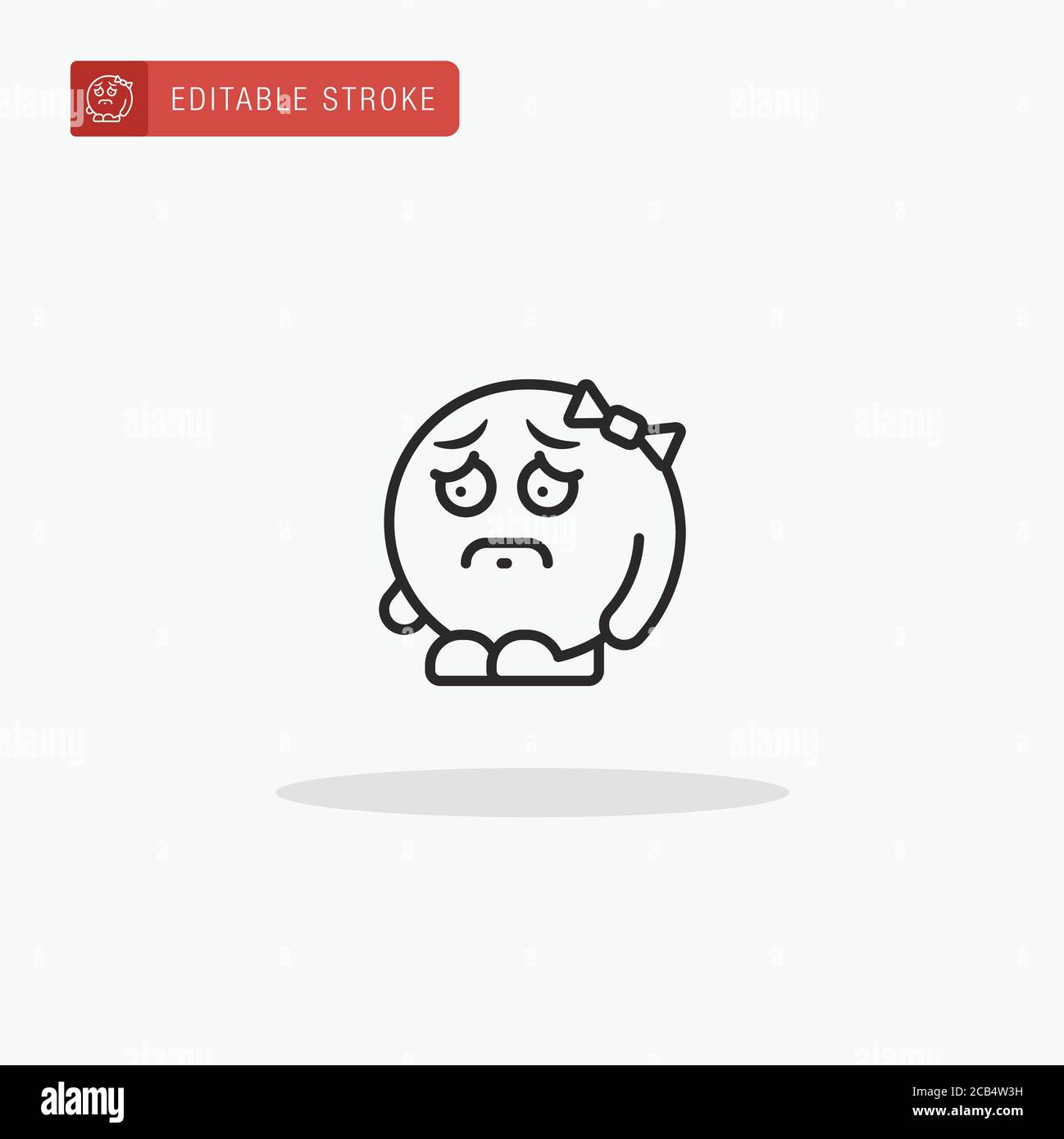 Sad icon vector. Sad icon for presentation Stock Vector Image & Art - Alamy