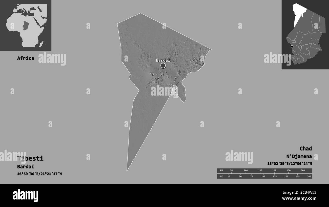 Chad country profile map hi-res stock photography and images - Alamy