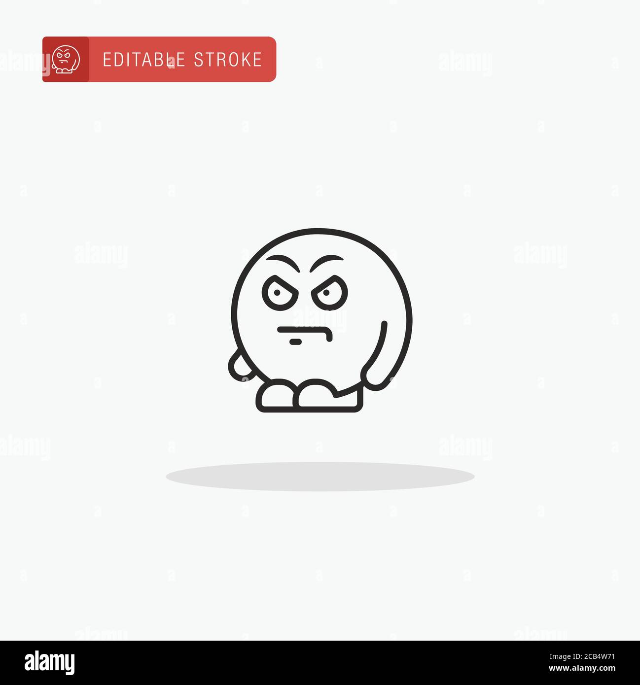 Annoyed icon vector. Annoyed icon for presentation Stock Vector Image ...