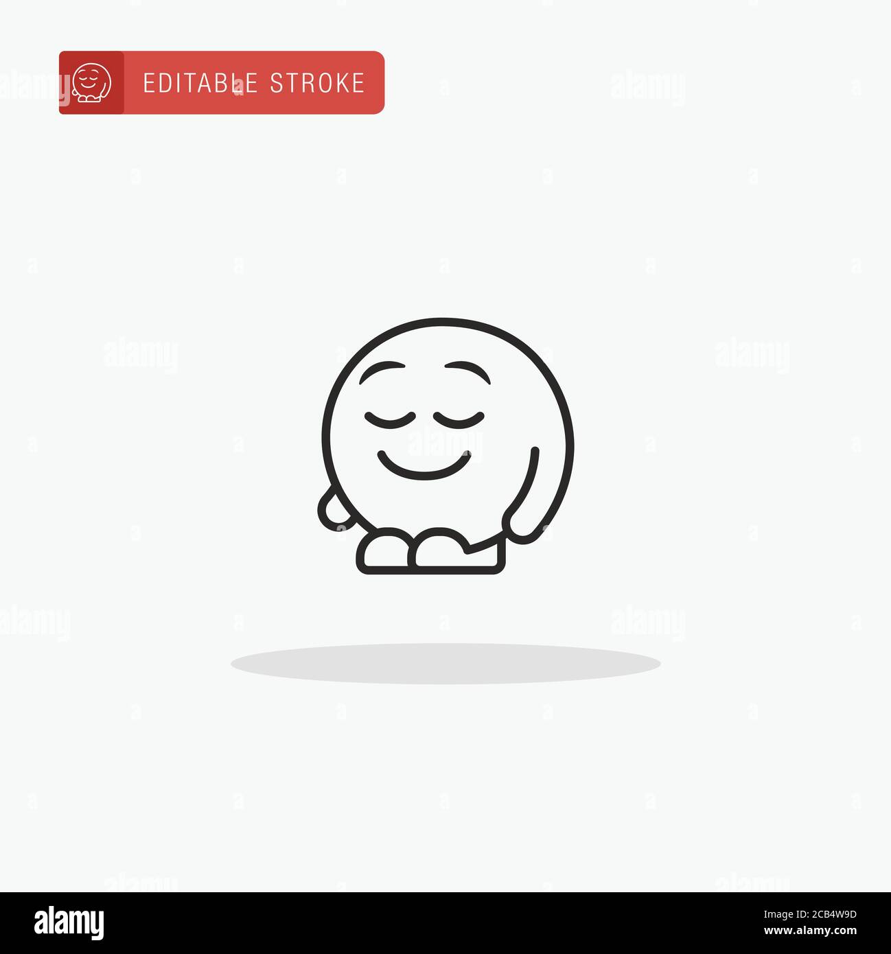 Relaxed icon vector. Relaxed icon for presentation Stock Vector Image ...