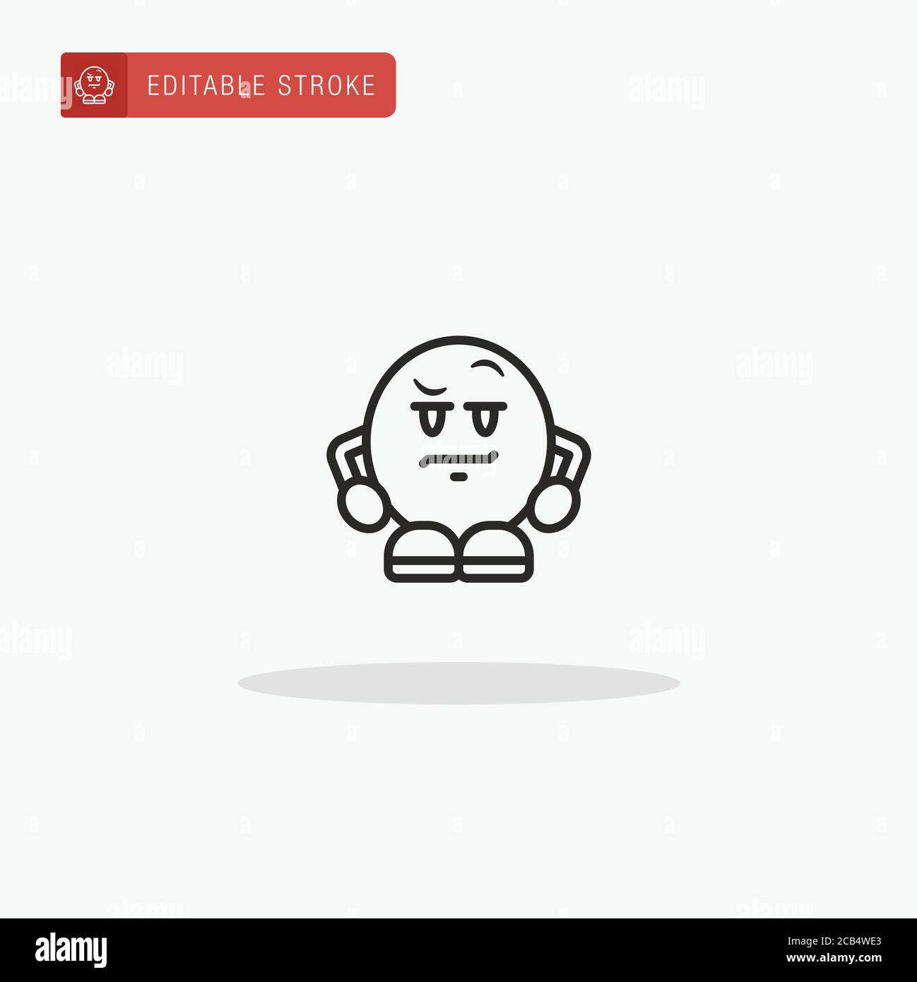 Confused icon vector. Confused icon for presentation Stock Vector Image ...
