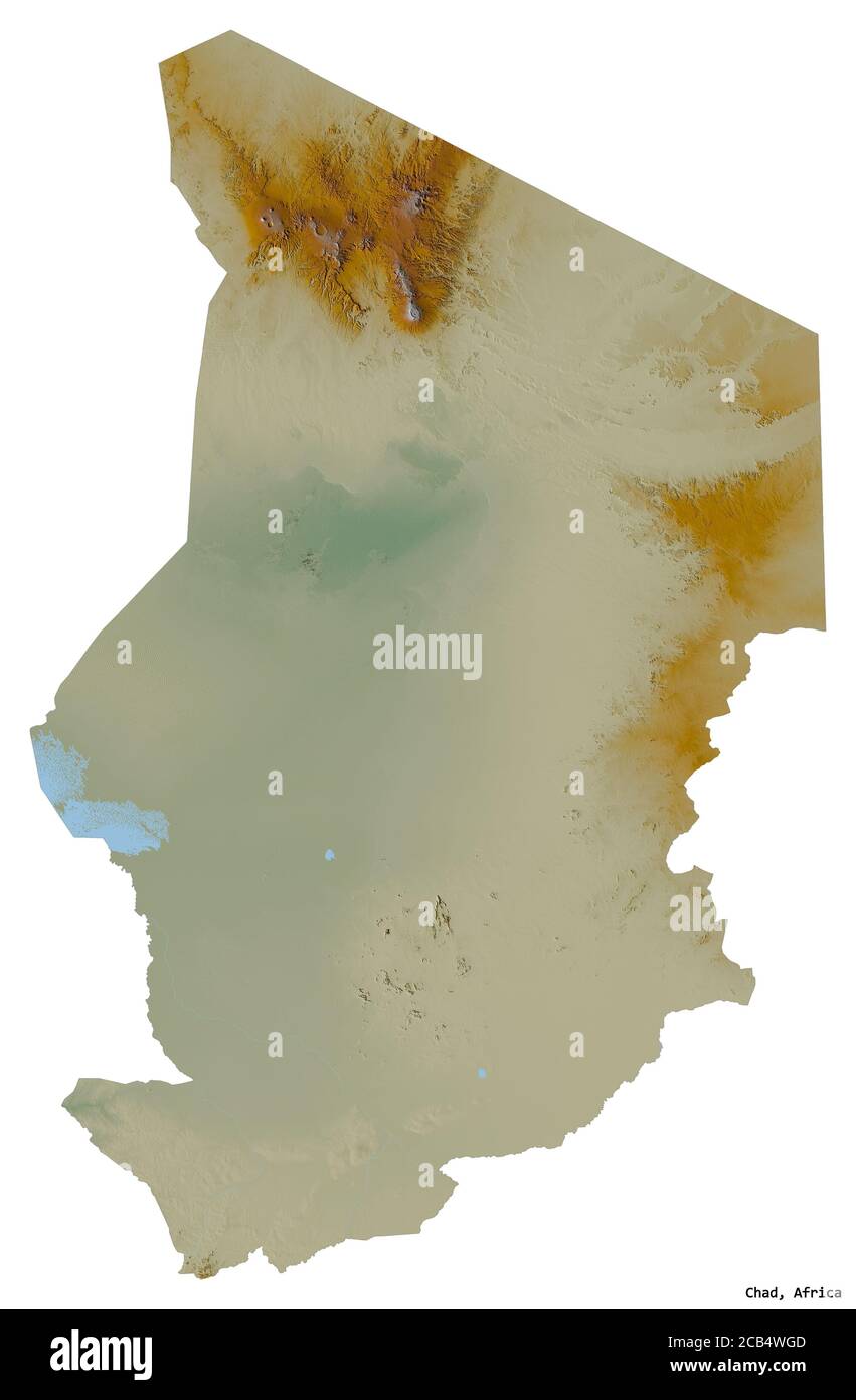 Chad country profile map hi-res stock photography and images - Alamy