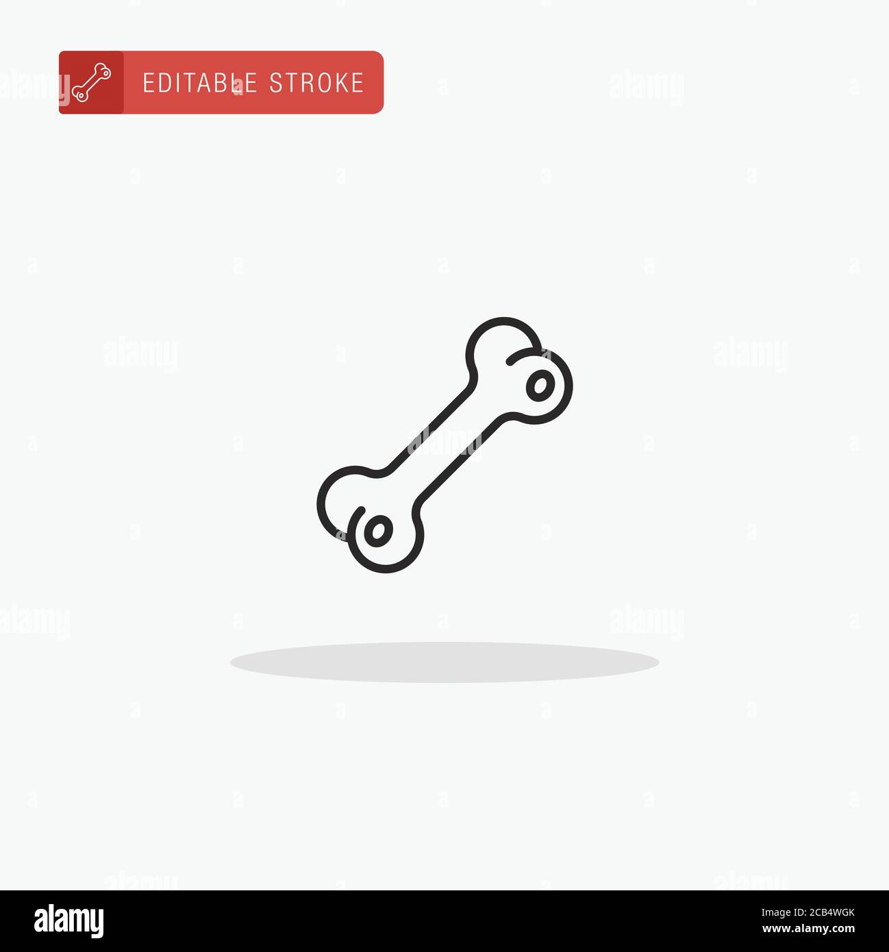Bone icon vector. Bone icon for presentation Stock Vector Image & Art ...