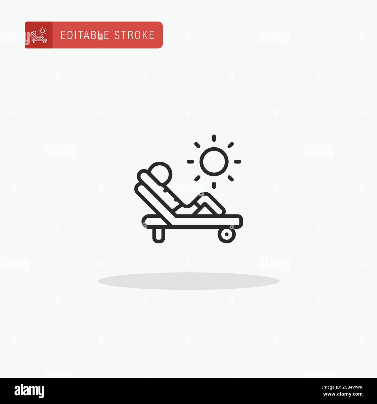 Sunbathing beach beach sunbathe Cut Out Stock Images & Pictures - Alamy