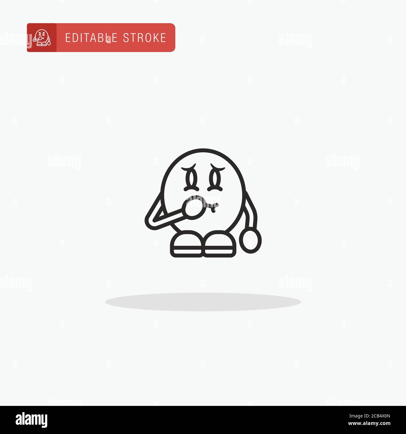 Sick icon vector. Sick icon for presentation Stock Vector Image & Art ...