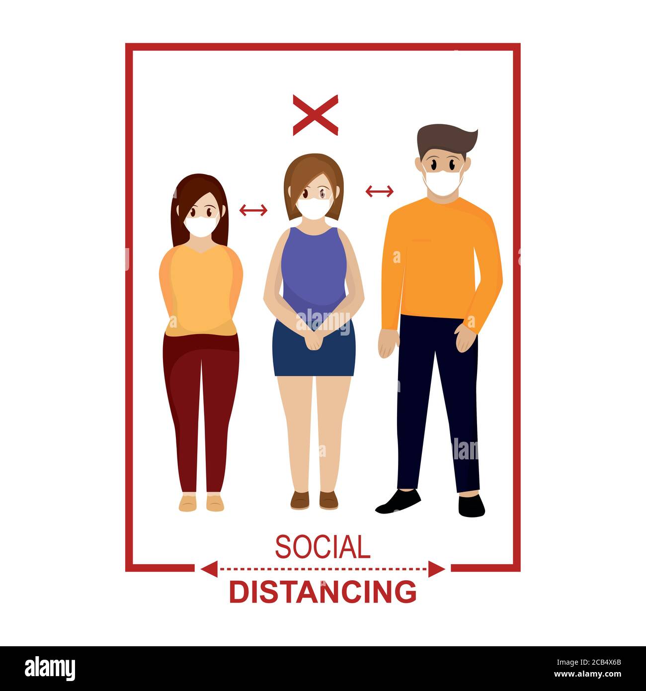Social distancing poster Stock Vector Image & Art - Alamy