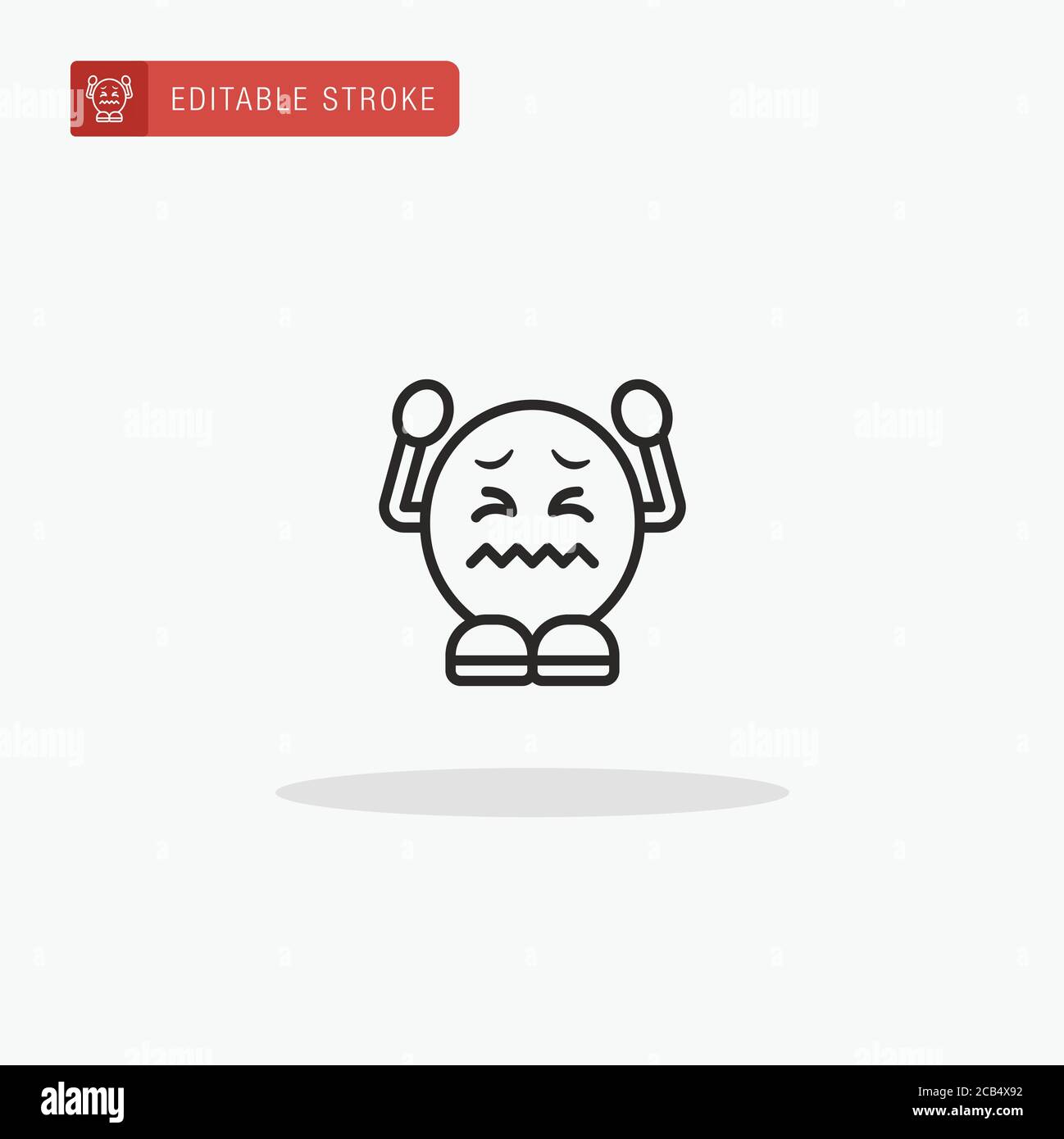 Confused icon vector. Confused icon for presentation Stock Vector Image ...