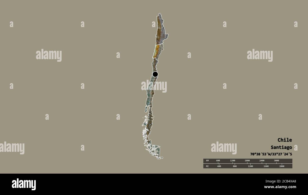 Chile relief map hi-res stock photography and images - Alamy