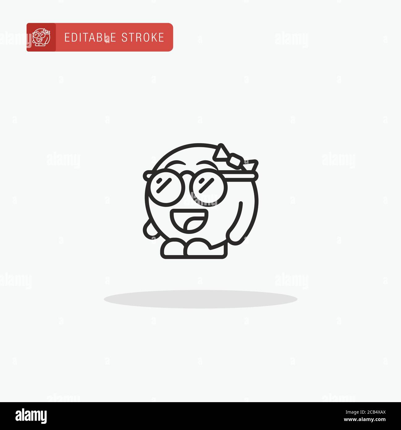 Nerd icon vector. Nerd icon for presentation Stock Vector Image & Art ...