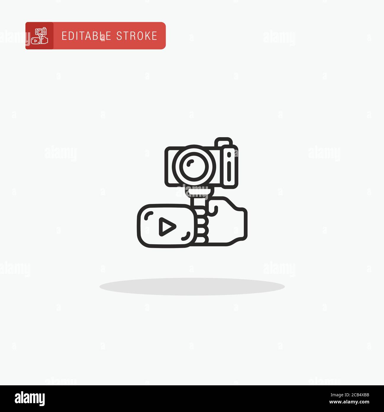 Vlogger icon vector. Vlogger icon for presentation Stock Vector Image ...
