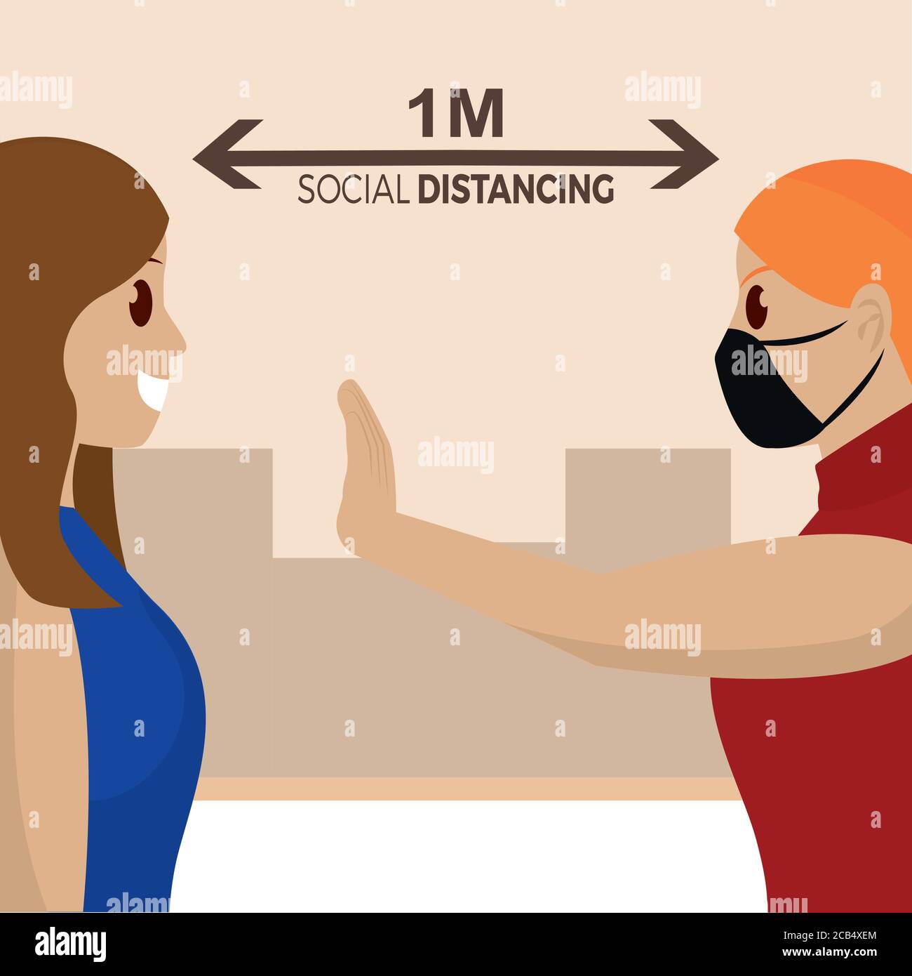 Social distancing poster Stock Vector Image & Art - Alamy