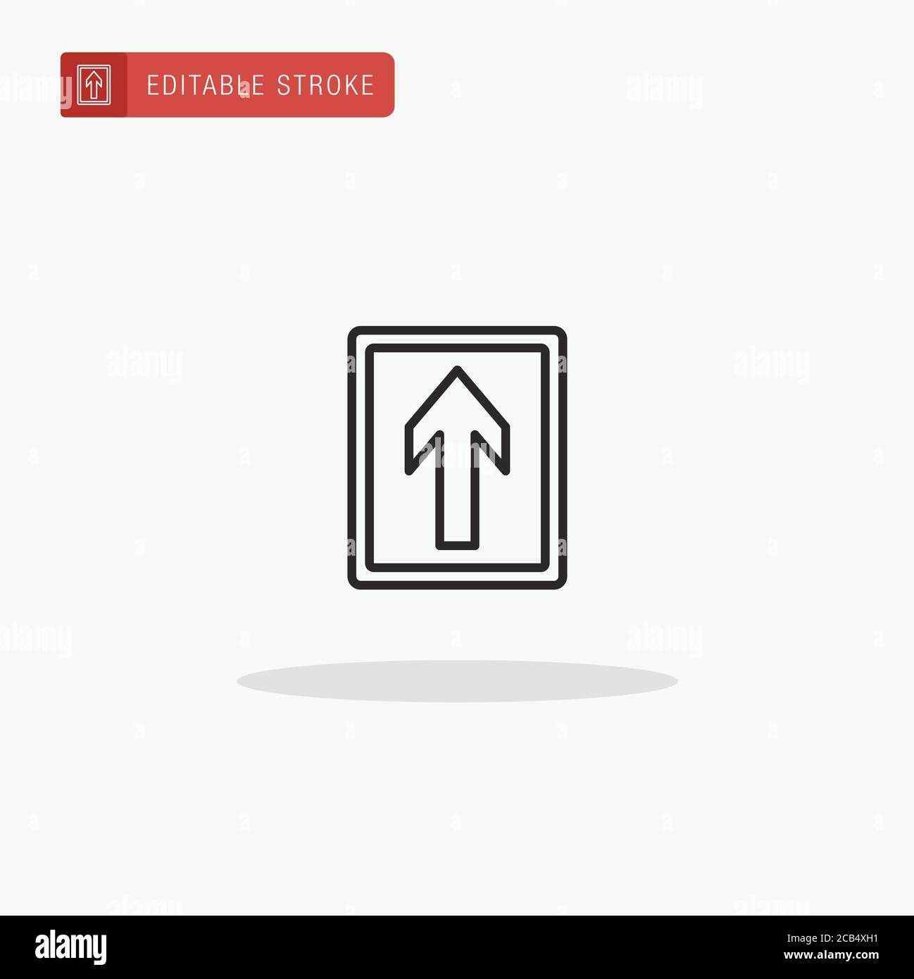 One Way icon vector. One Way icon for presentation Stock Vector Image ...