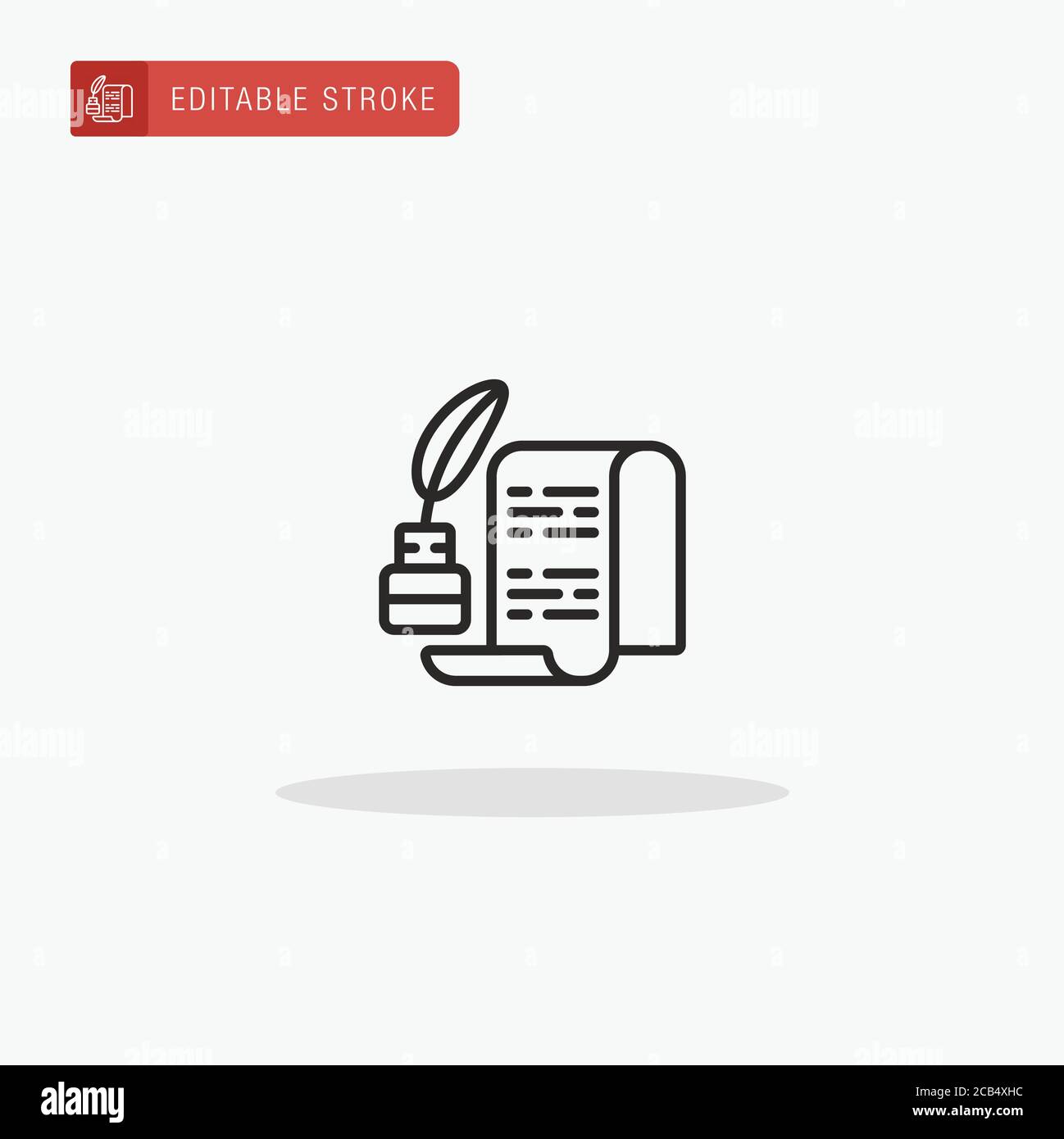 Calligraphy icon vector. Calligraphy icon for presentation Stock Vector ...